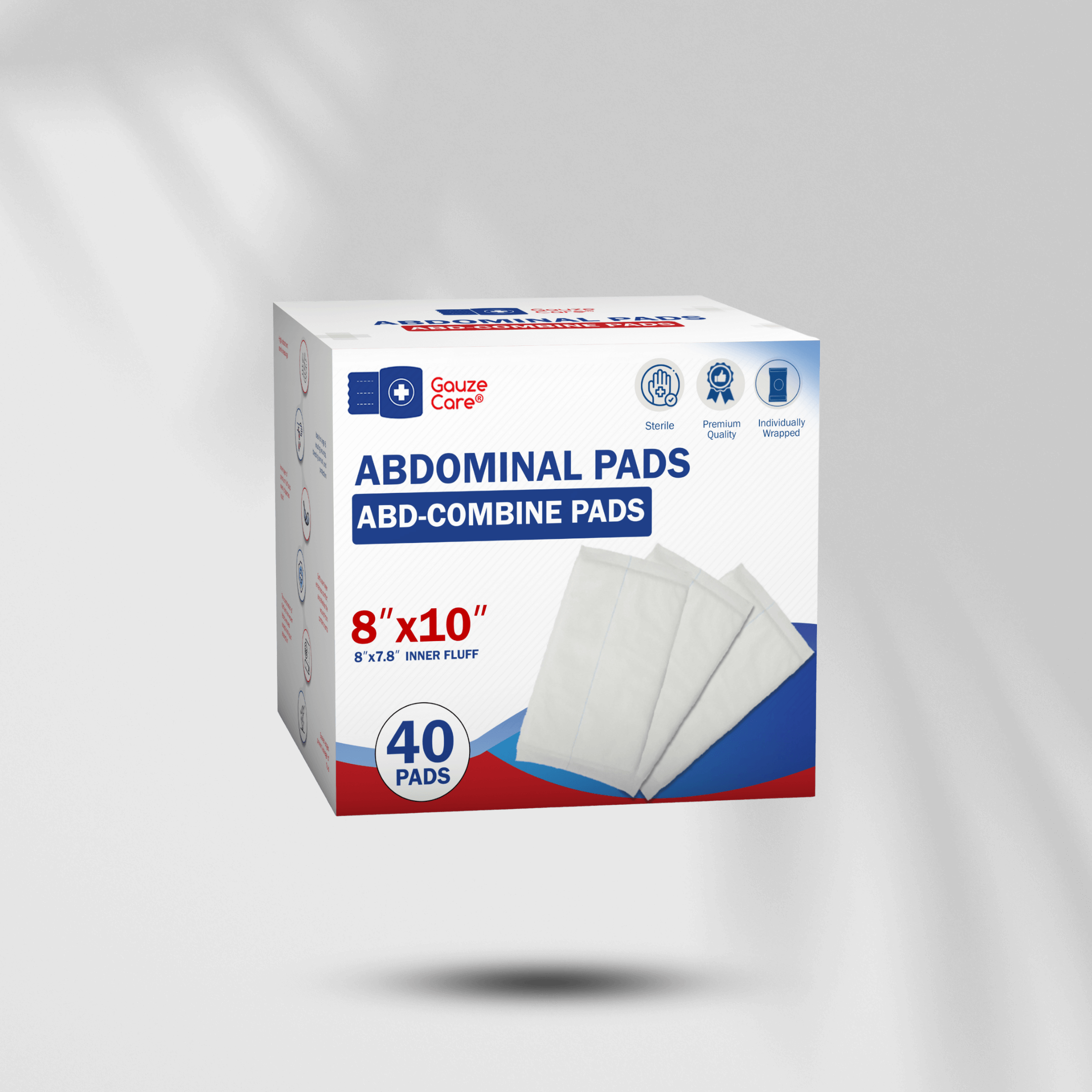 100pc 4x4 Sterile Gauze Pads & 12ply Woven Gauze Sponges