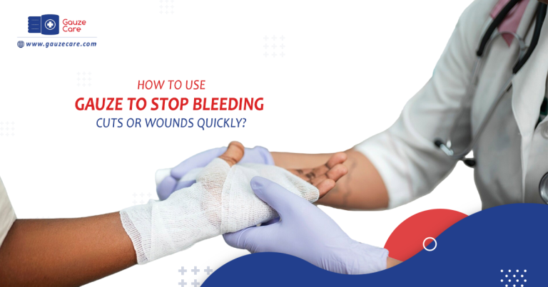 Gauze To Stop Bleeding Cuts Or Wounds