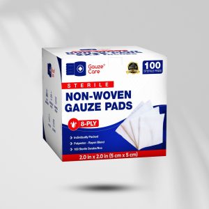 100pc 4x4 Sterile Gauze Pads & 12ply Woven Gauze Sponges