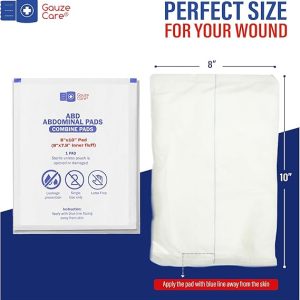 Sterile Abdominal Pads 5x9 Inch 20-Pack – Gauze Care
